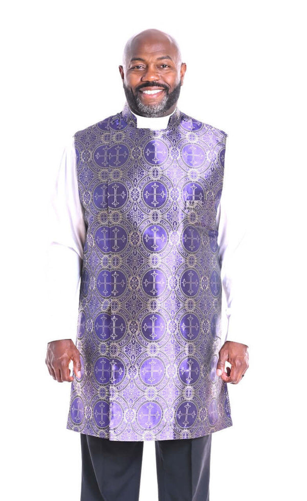Joseph Clergy Apron in Purple & Gold | Divinity Clergy Wear
