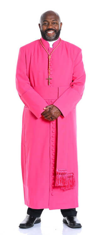 Men's 33-Button Roman Cassock & Cincture Belt in Fuchsia | Divinity ...